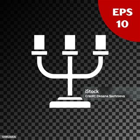 투명 한 어두운 배경에 격리 된 흰색 촛대 아이콘입니다 벡터 일러스트레이션 고대의에 대한 스톡 벡터 아트 및 기타 이미지 고대의 골동품 금속 Istock