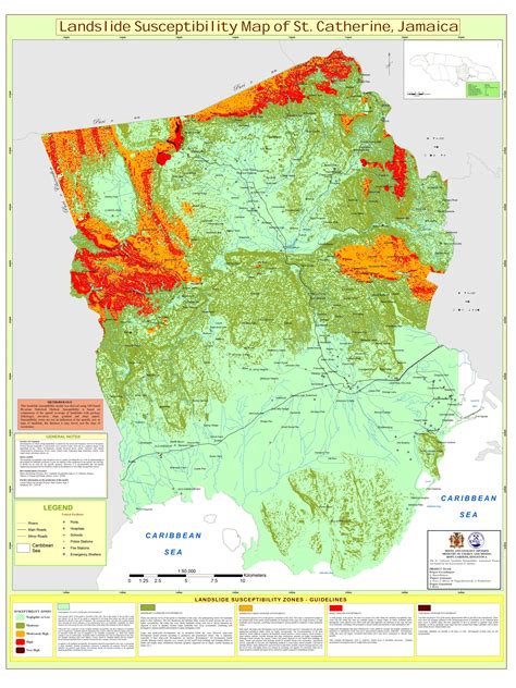 Landslide Susceptibility Maps Mines And Geology Division
