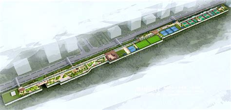 1a武钢院 屋顶景观总体鸟瞰图02市政道路景观设计规划效果图 市政工程设计