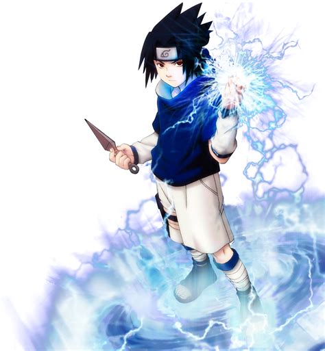 Premium Design 3d Render Sasuke