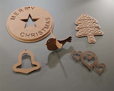 Cnc Files For Christmas Ornaments Laser Cut 3d Printing Cnc Files