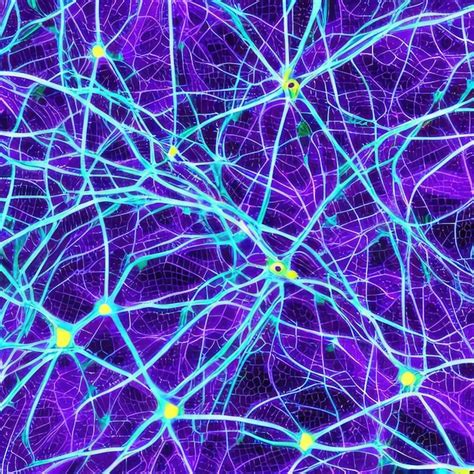 Premium Photo Neuron Cell Network Model Generative Ai