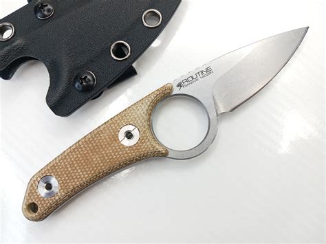 Routine Sandvik And Micarta Edc Fixed Blade Knife With Conceal