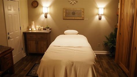 A Massage Room In A Spa Or Wellness Center Premium Ai Generated Image