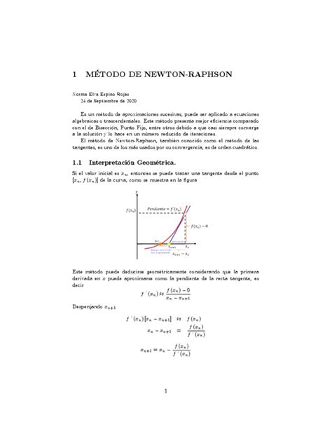 Newton Raphson Pdf Matemáticas De La Computación Matemáticas Aplicadas