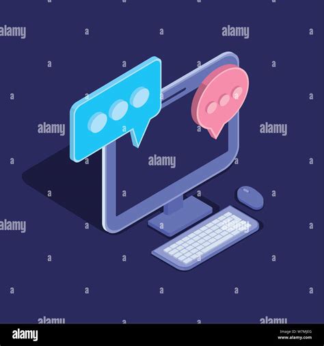 Desktop Computer Technology Device Icon Stock Vector Image And Art Alamy