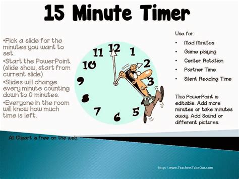 Teacher S Take Out Free Minute Timer