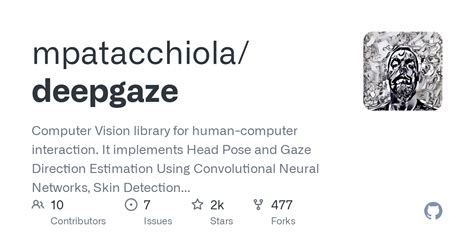 Github Mpatacchiola Deepgaze Computer Vision Library For Human Computer Interaction It