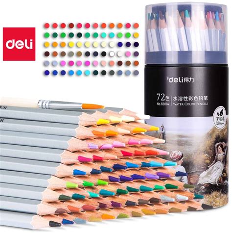 აკვარელის ფერადი ფანქრები Deli 72 ფერი · საკანცელარიო