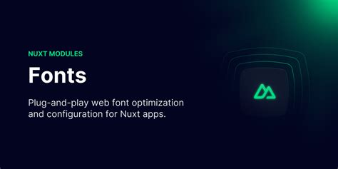 Fonts · Nuxt Modules
