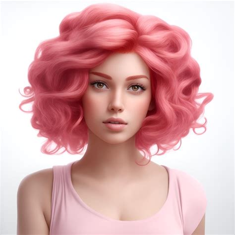 Premium Photo Girl With Pink Hair