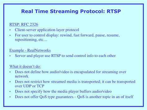 Ppt Media Streaming Protocols Powerpoint Presentation Free Download