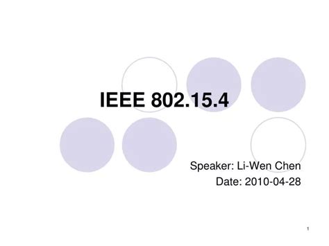 Ppt Ieee 802 15 4 Powerpoint Presentation Free Download Id 3092543