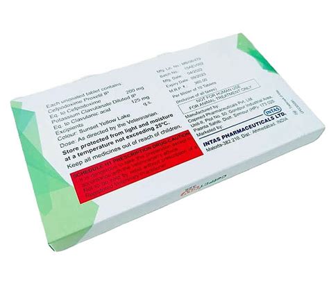 Intas Cefpet Clv 325 For Dogs And Cats 10 Tabs Loyalpetzone India