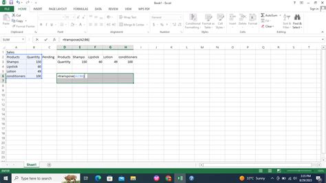 How To Use Transpose Function In Excel An Easy Way