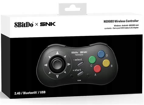 Bezdrôtový Ovládač Drôtový 8bitdo Snk Neogeo Wireless Controller Black Edition Allegro