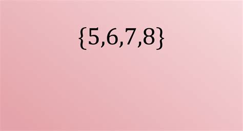 Set Notation Maths Edexcel A Level Pure Maths