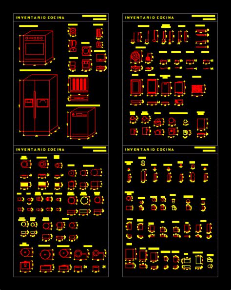 Kitchen Furniture Dwg Block For Autocad Designs Cad