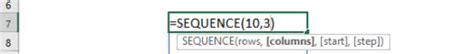 Sequence Formula In Excel Myexcelonline