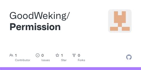 GitHub GoodWeking Permission