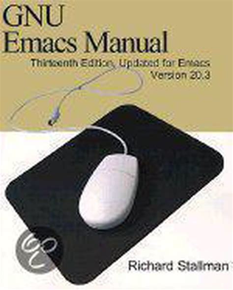 Gnu Emacs Manual Richard M Stallman 9780595100330 Boeken Bol