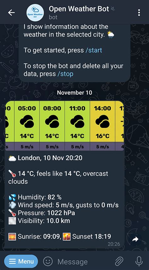 github rin gil open weather bot telegram weather bot on openweathermap api
