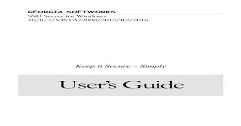 pdf ssh for windows users manual telnet server for windows