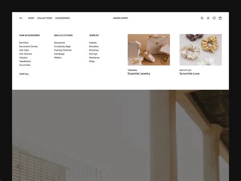 Navigation Menu Dropdown Ecommerce By Kasper Carlsen On Dribbble