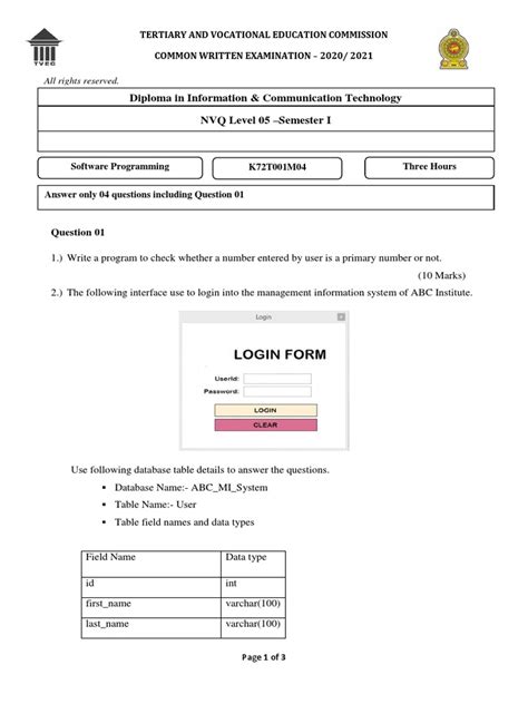 Software Programming Final Pdf