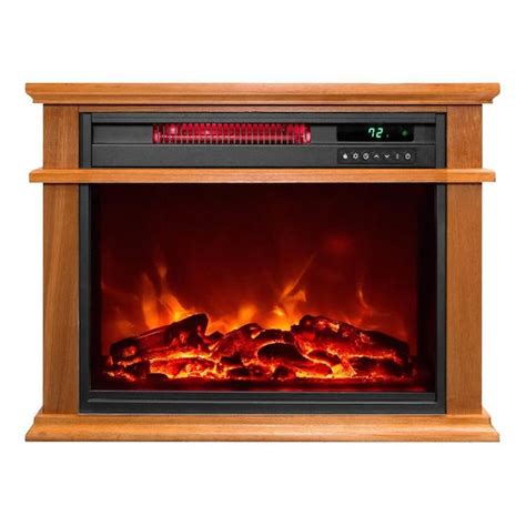 Lifesmart 1500 Watt Infrared Quartz Cabinet Indoor Electric Space Heater With Remote Included In