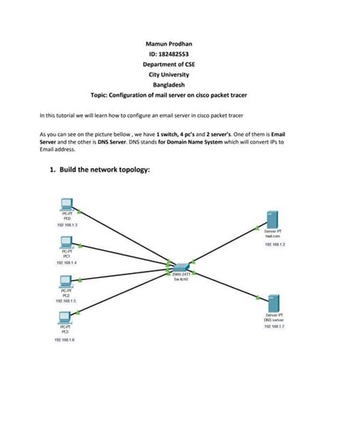 Dns Server In Packet Tracer Converted Labanna Saha Pdf