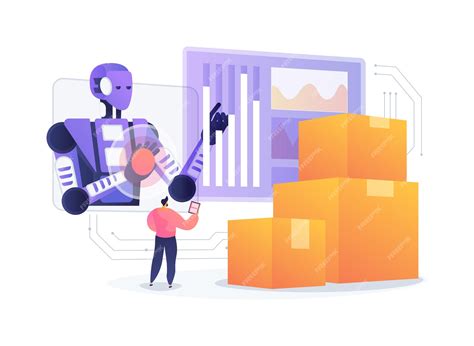 Premium Vector Aipowered Inventory Management Abstract Concept Vector