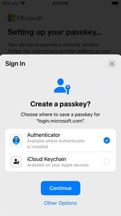 Register A Passkey Using A Mobile Device Microsoft Entra ID Microsoft Learn