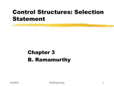 Ppt Control Structures Selection Statement Powerpoint Presentation Free Download Id640450