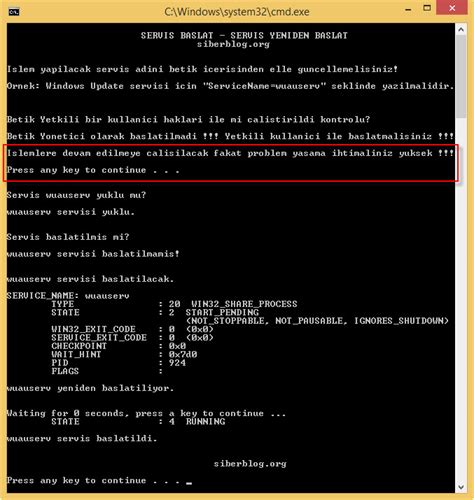 Restart Windows Services Batch Script