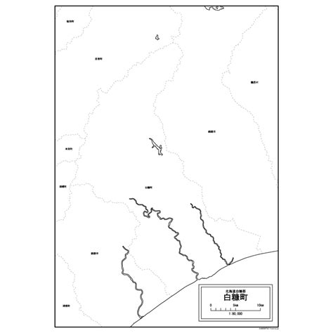 白糠町の白地図 白地図専門店