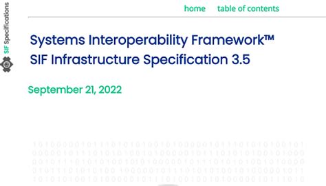 SIF Infrastructure Specification 3 5 Access 4 Learning Community