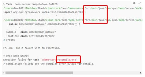 Error While Importing The Embeddedkafkabroker Class In The Unit Tests