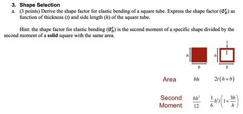 Solved 3 Shape Selection A 3 Points Derive The Shape