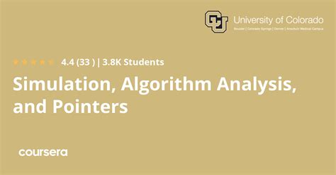 Simulation Algorithm Analysis And Pointers Coursya