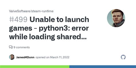unable to launch games python3 error while loading shared libraries