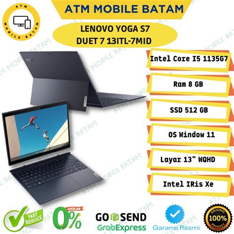 Jual Lenovo Yoga Duet Itl Mid I G Gb Gb Ssd Wqhd Win Ohs Shopee Indonesia