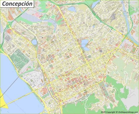 Concepción Mapa Chile Mapas De Concepción