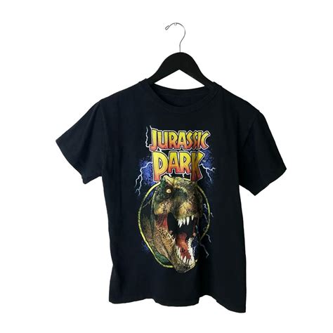 Jurassic Park T Shirt Dinosaur Movie Tee Double Depop