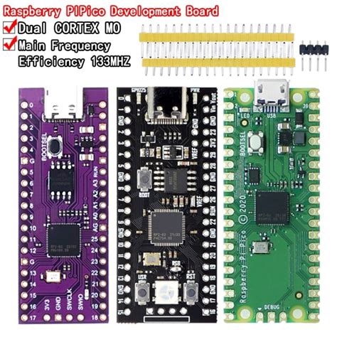 Raspberry Pi Pico Board Rp2040 Dual Core 264kb Arm Low Power Microcomputers High Performance