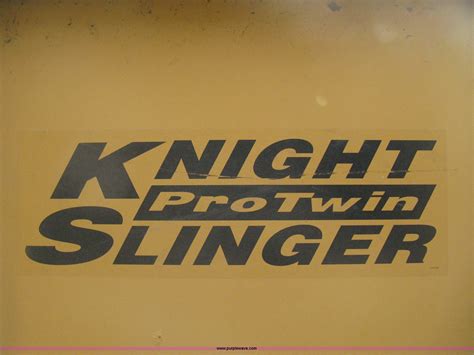 Knight 8040 Pro Twin Slinger Slurry Spreader In Wichita Ks Item