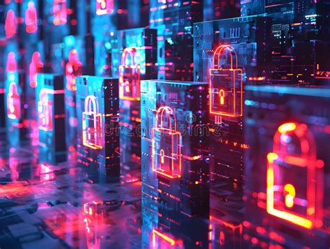 Firewall Fortress Abstract Background Shield Cybersecurity Protection