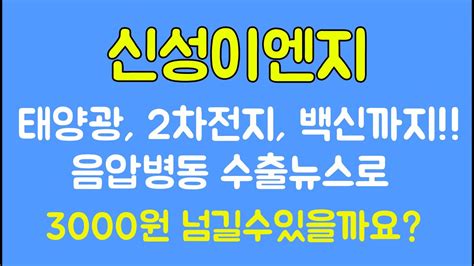 신성이엔지 주가 태양광 2차전지 백신까지 음압병동 수출뉴스로 3000원 넘길수 있을까요 신성이엔지주가전망 신성이엔지목표가 신성이엔지대응법 태양전지관련주