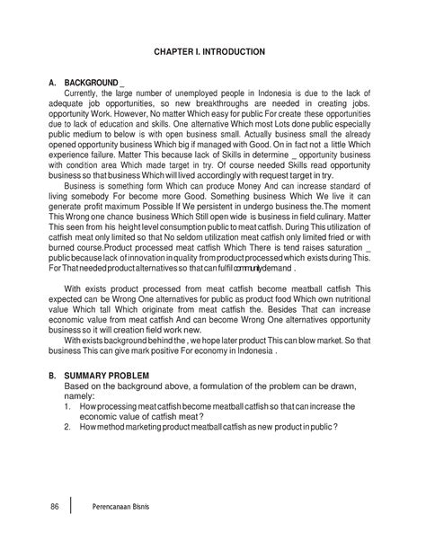 4th Semester Assignment Business Planning 34 86 Perencanaan Bisnis CHAPTER I INTRODUCTION A