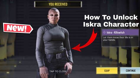 How To Get Iskra Killswitch Character In Cod Mobile Youtube
